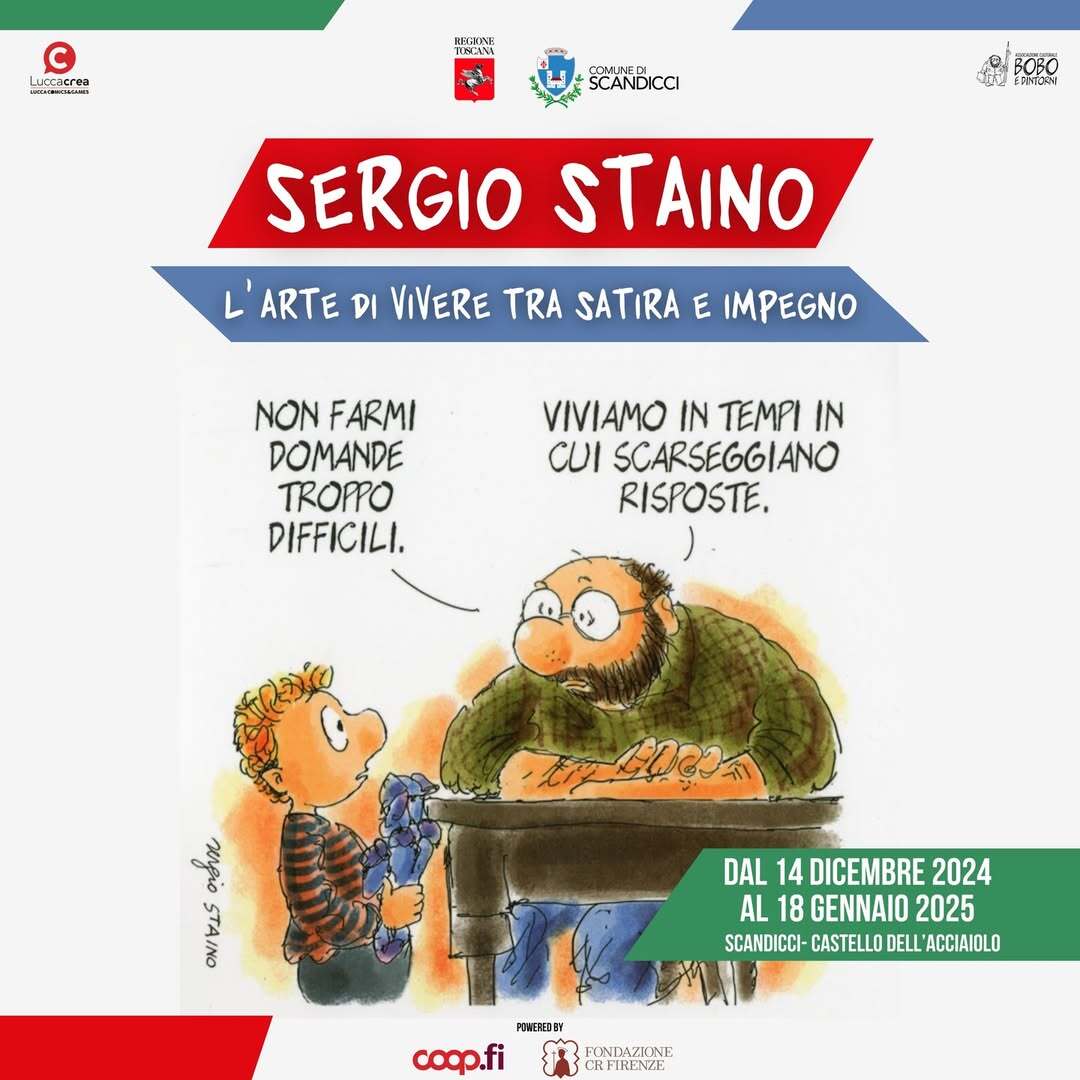 Sergio Staino - L’arte di vivere tra satira e impegno: Lucca Crea